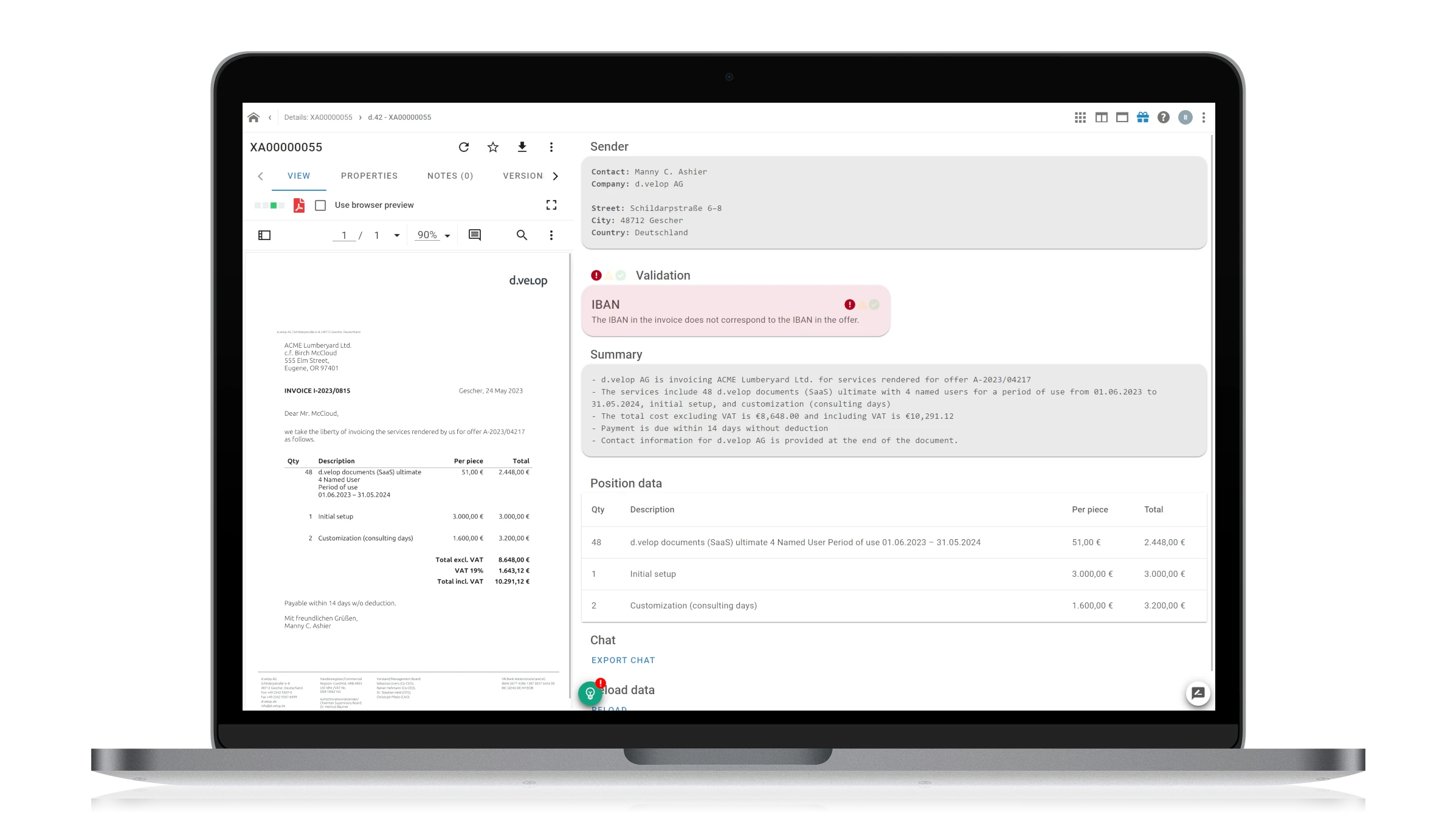 d.velop pilot (LLM) | d.velop store
